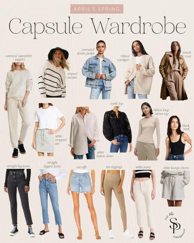 Over 20 Styled Outfits From April's Capsule Wardrobe - Fashion posts ...
