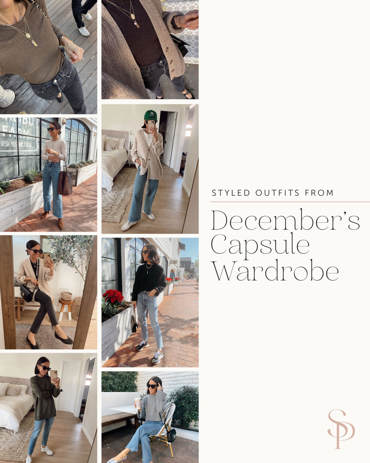 26 Styled Outfits From December's Capsule Wardrobe - Fashion posts from ...