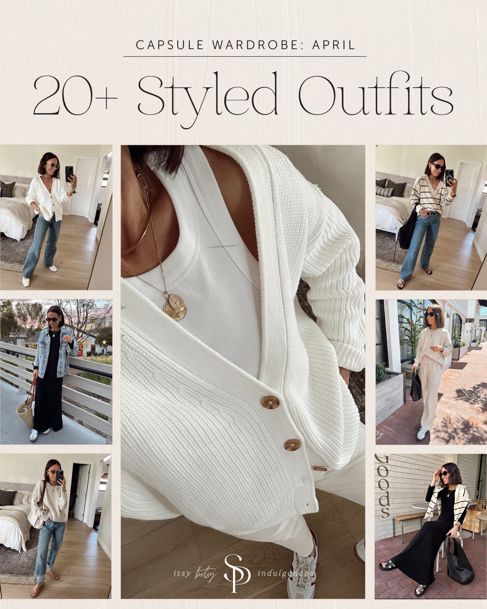 30 Styled Outfits From April's Capsule Wardrobe - Fashion posts from ...