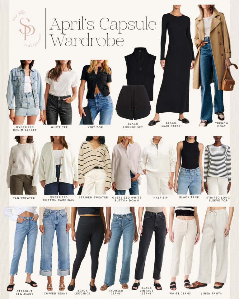 30 Styled Outfits From April's Capsule Wardrobe - Fashion posts from ...