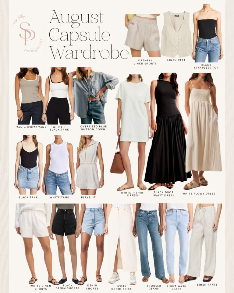 Styled Outfits From August's Capsule Wardrobe - Fashion posts from ...