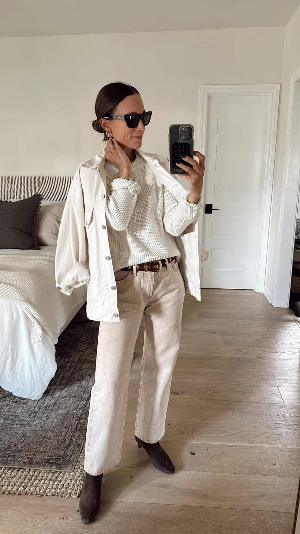 Styling Sand Colored Jeans For Fall 8 Ways - posts from Shannon Pulsifer